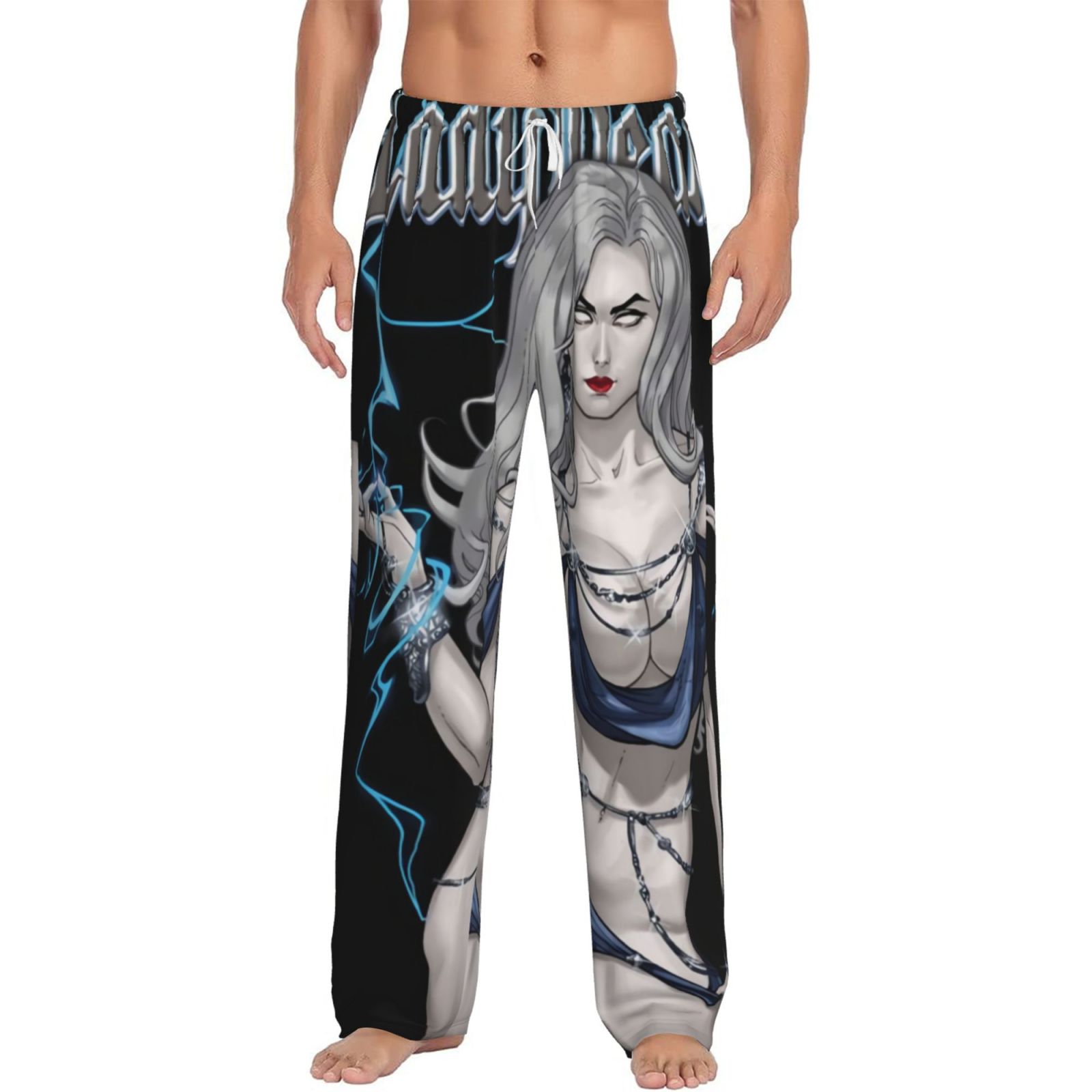 Lady Death Anime Cartoon All-Over Print Men'S Black Pajama Pants ...