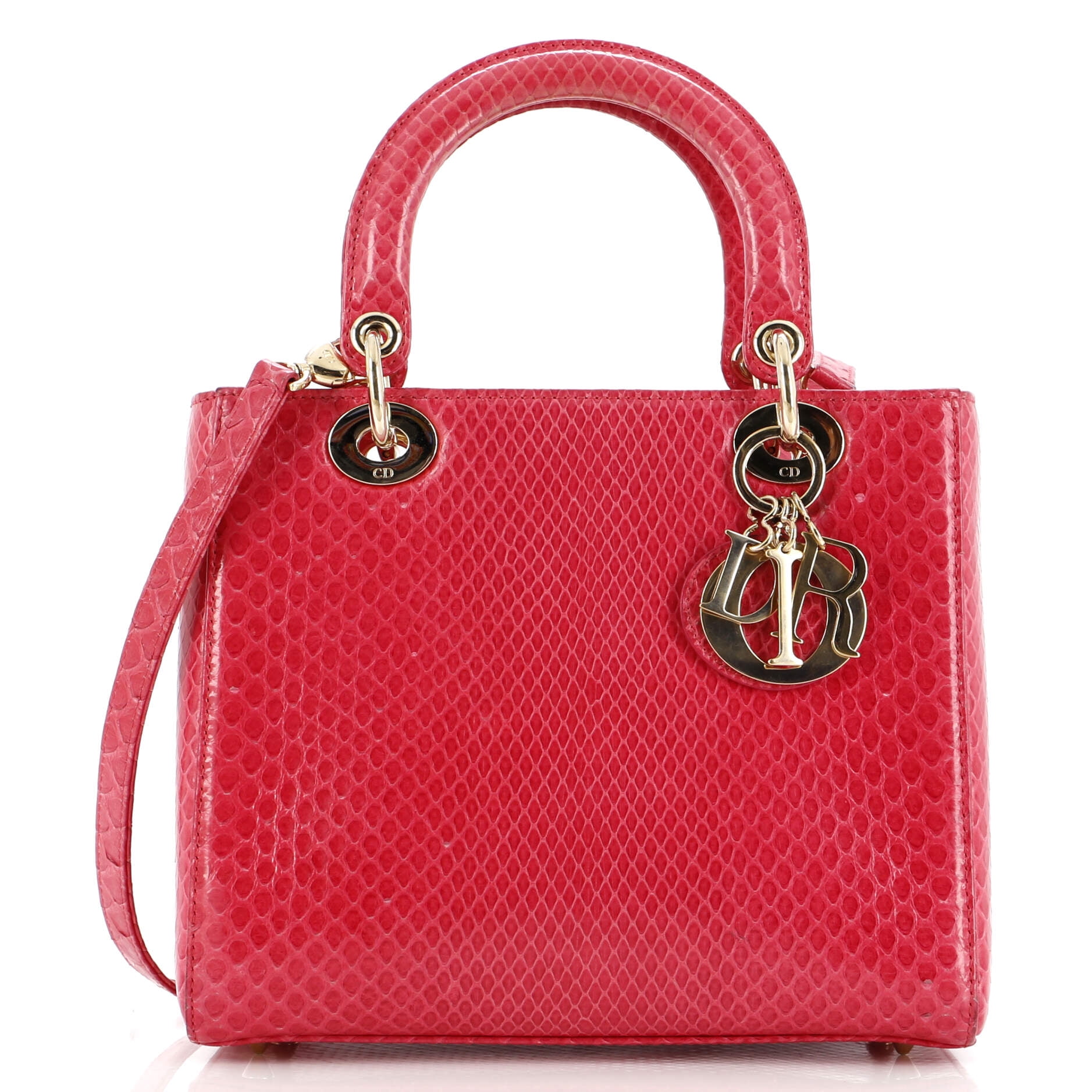 Pre-Owned Lady Dior Bag Python Medium By Rebag - Walmart.com