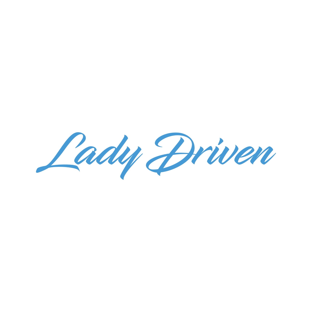 Lady Driven Sticker Decal Die Cut - Self Adhesive Vinyl - Weatherproof ...