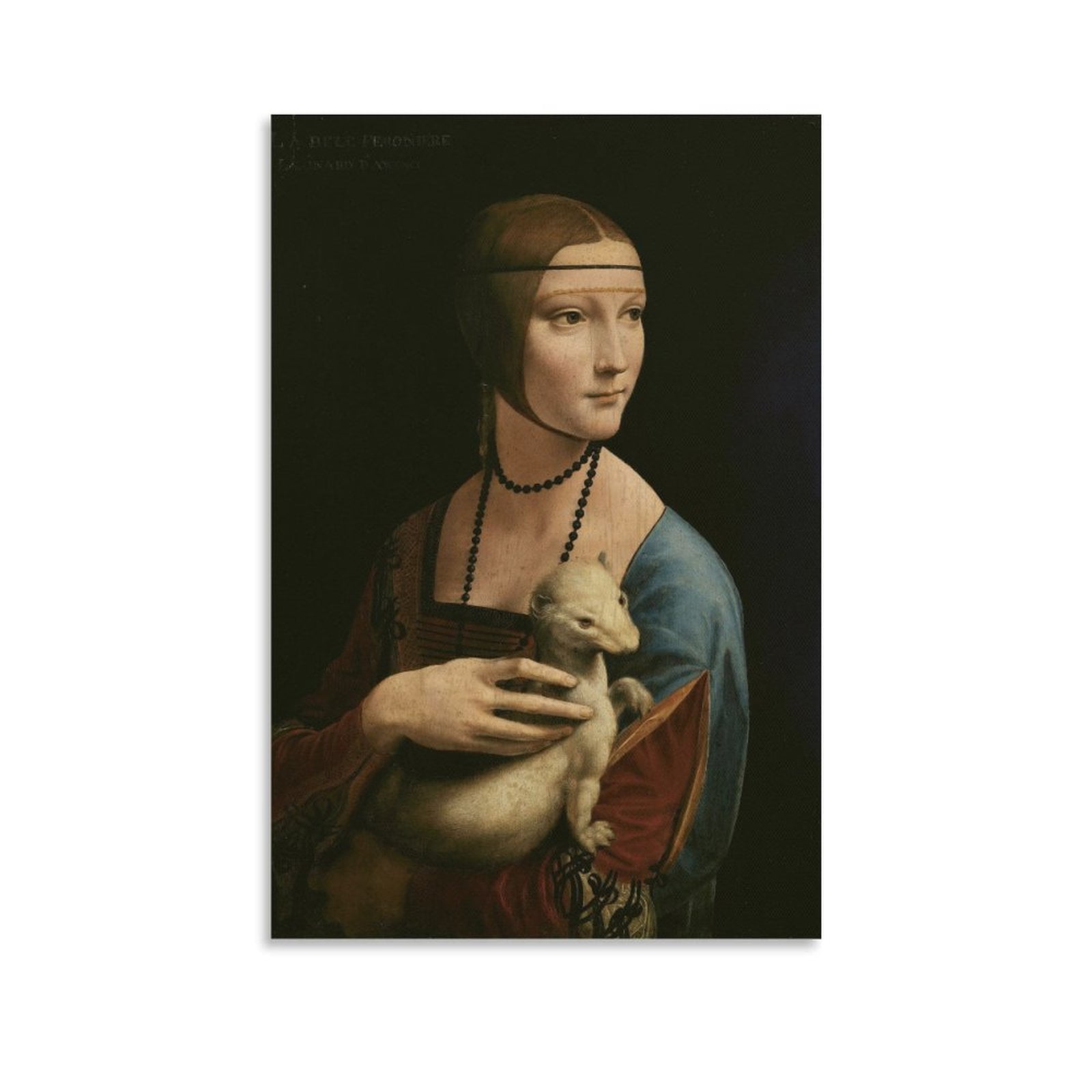 Lady with An Ermine by Leonardo Da Vinci Posters Posters Art Print Wall ...