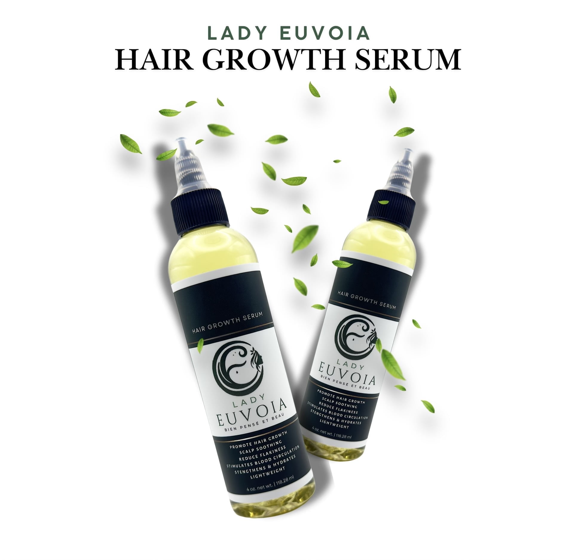 Lady Euvoia Conditioning Hair Serum with Grape, Almond, and Vitamin E ...