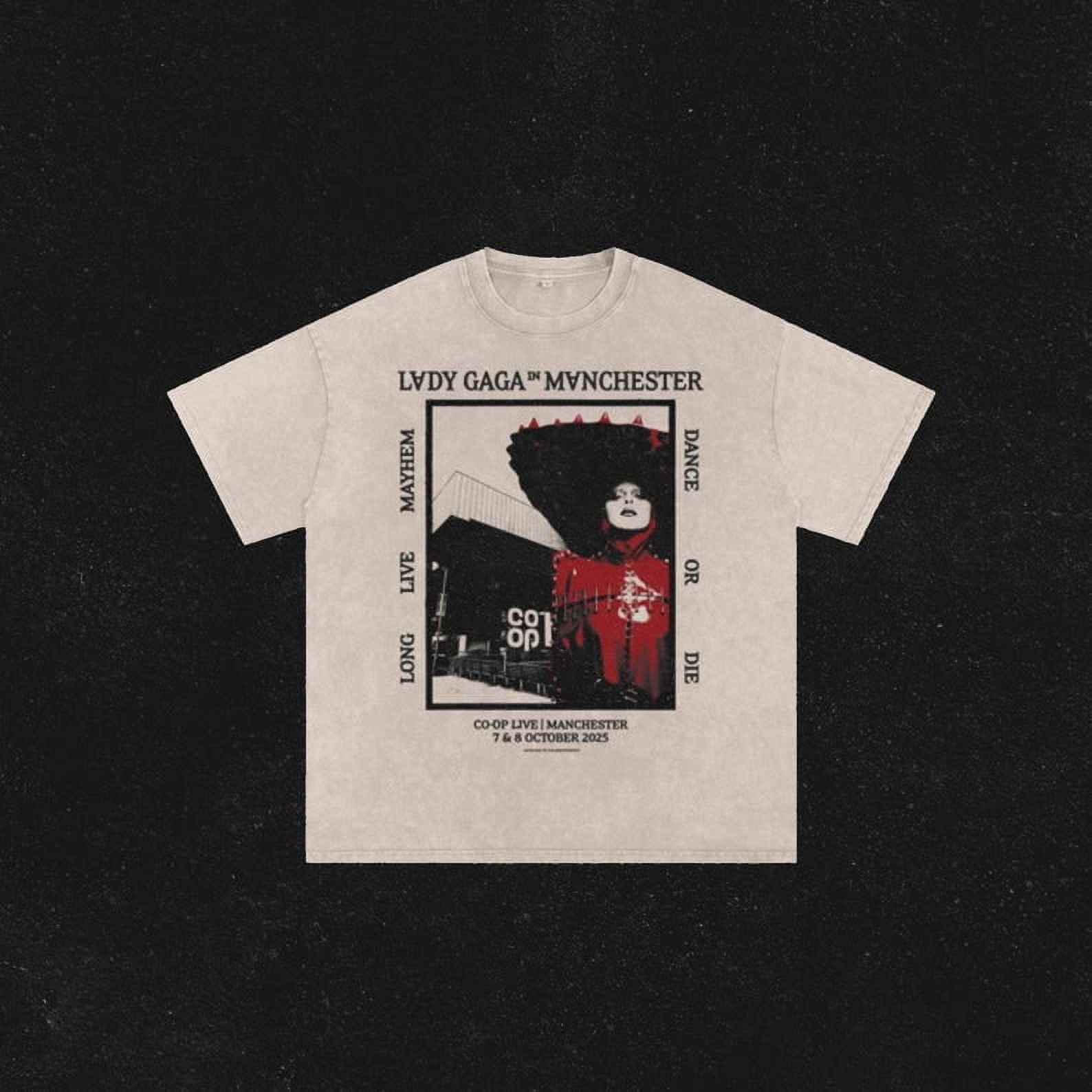 Lady Gaga Mayhem Ball Tour Manchester - Oversize T-Shirt, Mayhem Ball ...