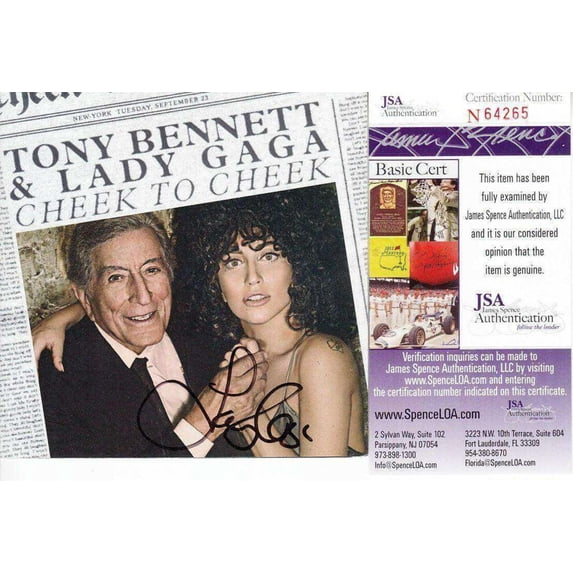 Lady Gaga autographed Cheek to Cheek CD booklet JSA - Walmart.com