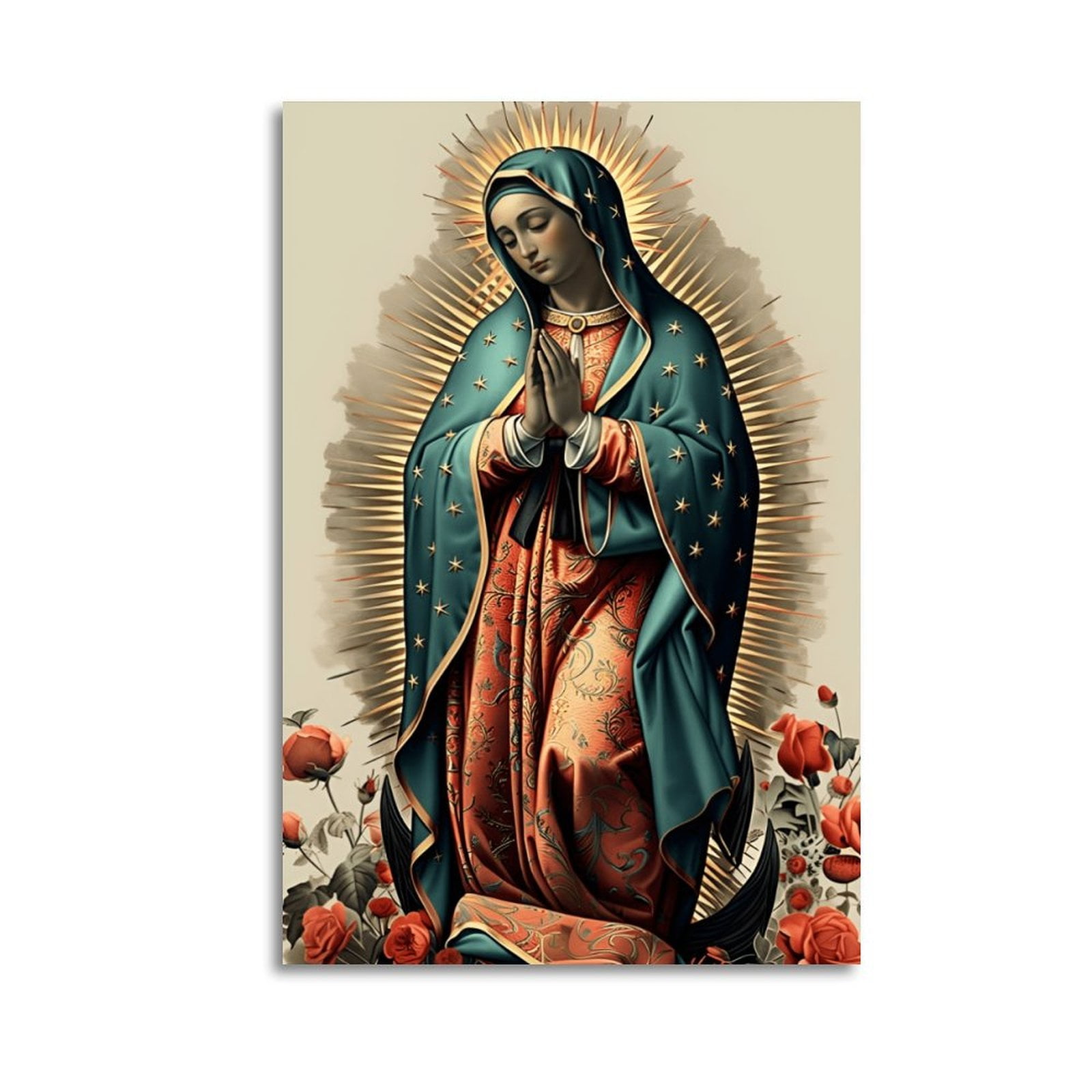Our Lady of Guadalupe Large Canvas Wall Art Prints Religious Decor ...