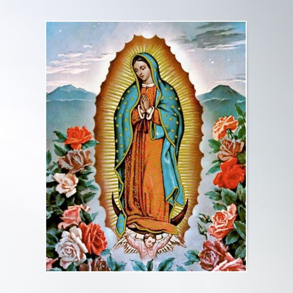 Our Lady Of Guadalupe Virgin Mary Blessed Mother Virgen De Guadalupe Mexico Christian Catholic ...