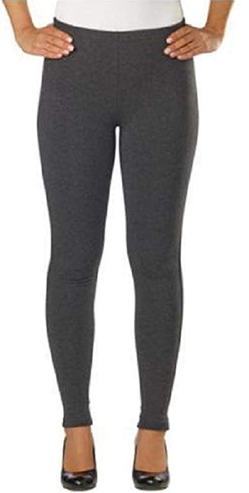 Lady Hathaway Women's Comfort French Terry Leggings, Charcoal, Small ...