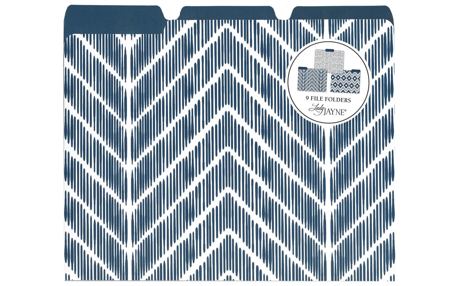 Lady Jayne File Folder Indigo 9 Pieces - Walmart.com