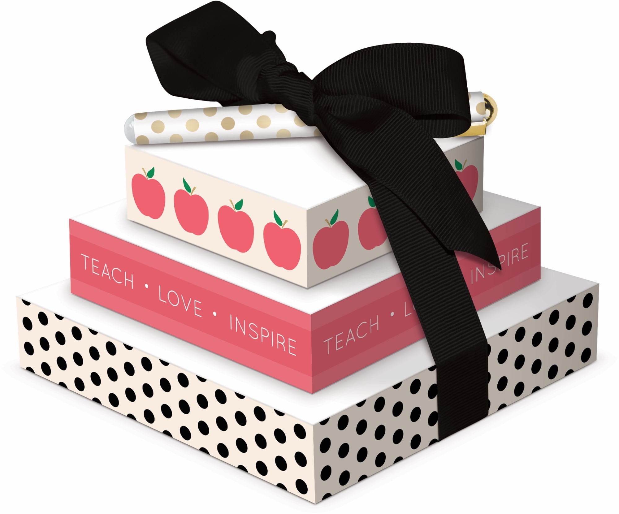 Lady Jayne Teacher Tower of Notes with pen, 5"x5"x3" 600 sheets total ...