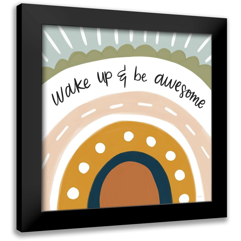 Lady Louise Designs 12x12 Black Modern Framed Museum Art Print Titled ...