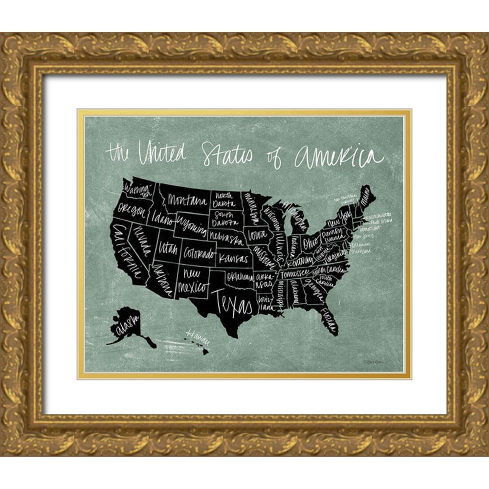 Lady Louise Designs 14x12 Gold Ornate Wood Framed with Double Matting ...