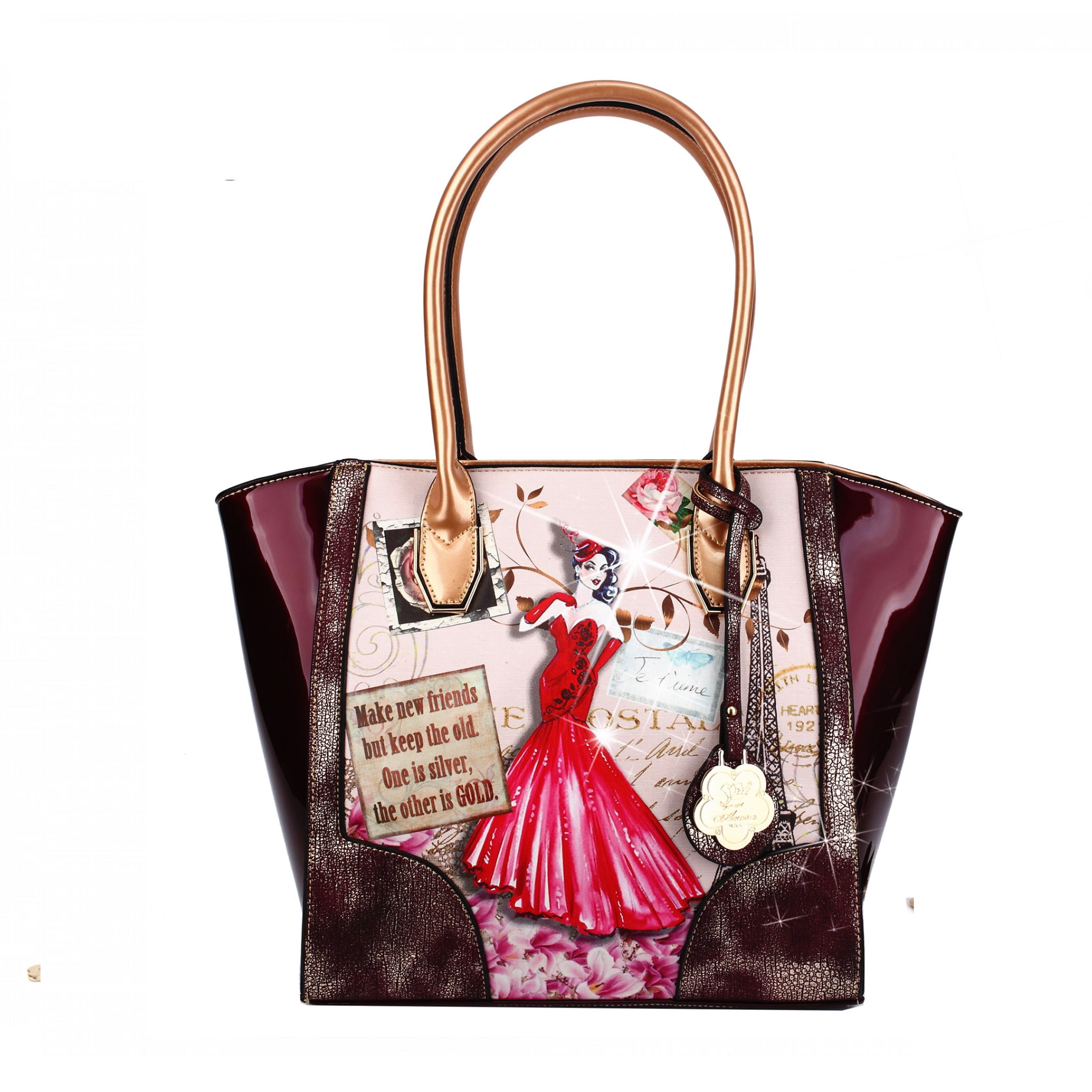 Lady Luck 2.0 Vintage Scratch & Stain Resistant Top-Handle Bag ...