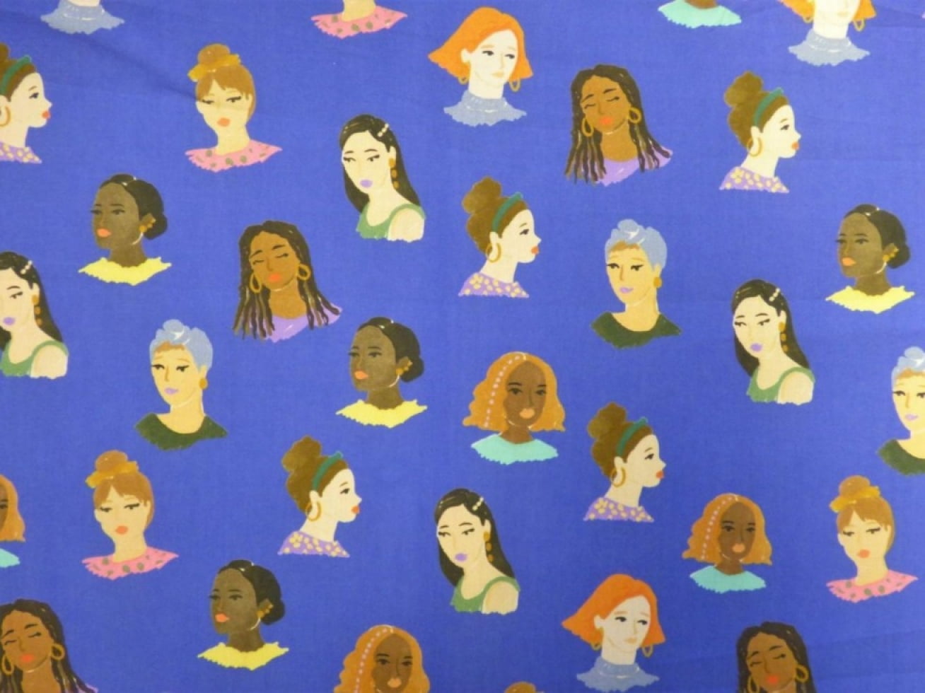 Lady McElroy Marlie Cotton Lawn Fabric Blue - per yard - Walmart.com
