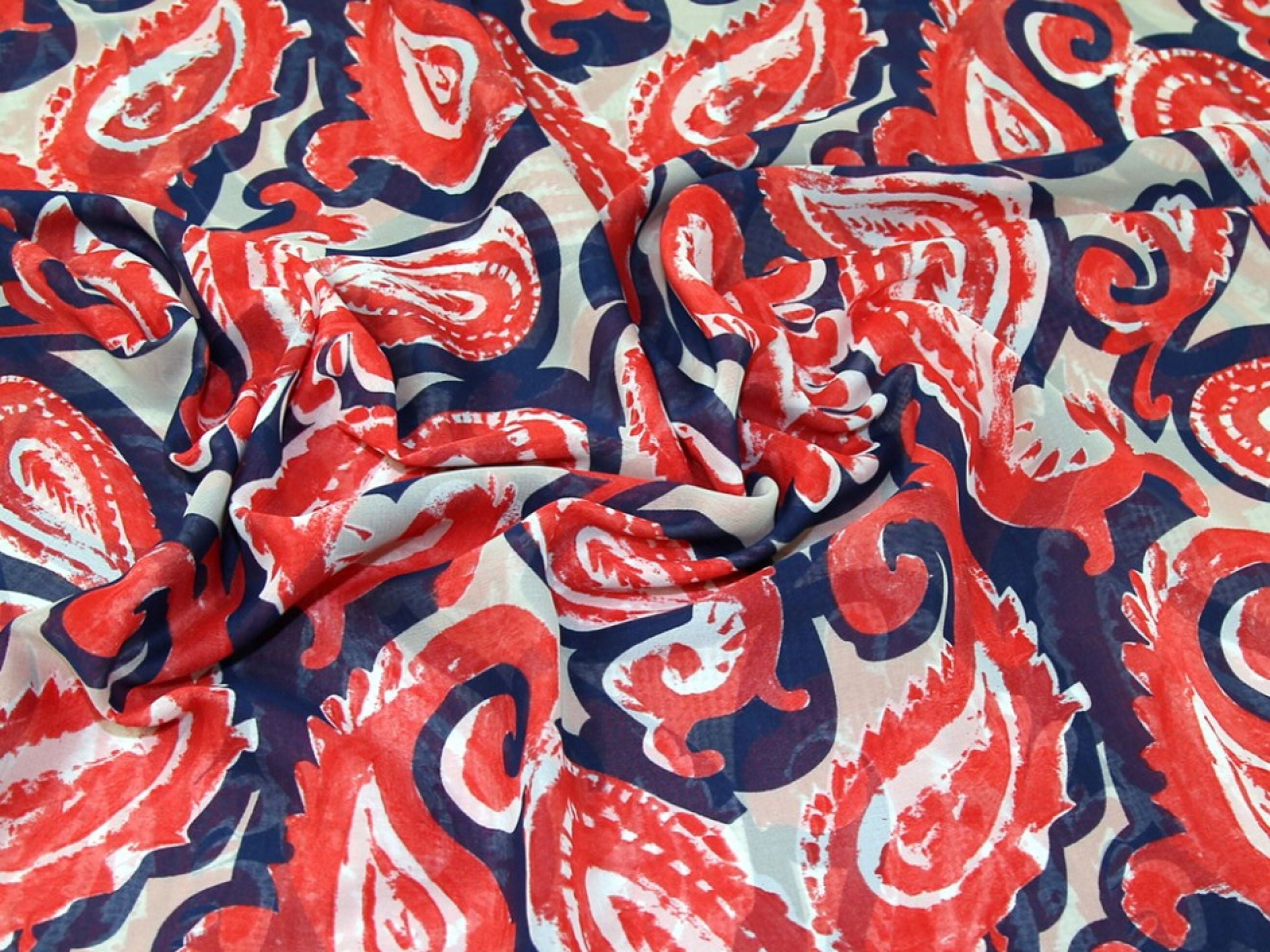 Lady McElroy Sheer Chiffon Fabric Scarlet - per yard - Walmart.com