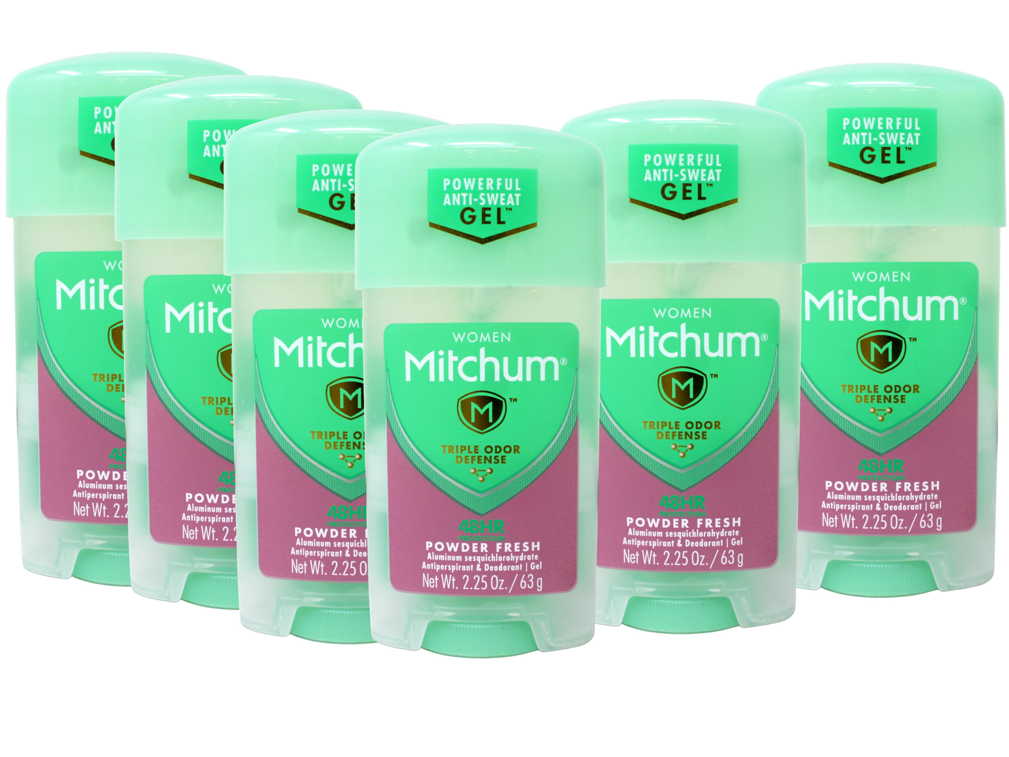 Lady Mitchum Clear Gel Antiperspirant & Deodorant, Powder Fresh - 2.25 ...