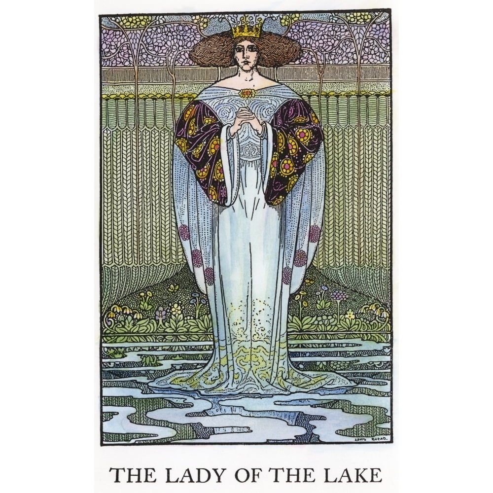 Lady Of The Lake 1923. Nillustration By Louis Rhead For The 'Story Of ...