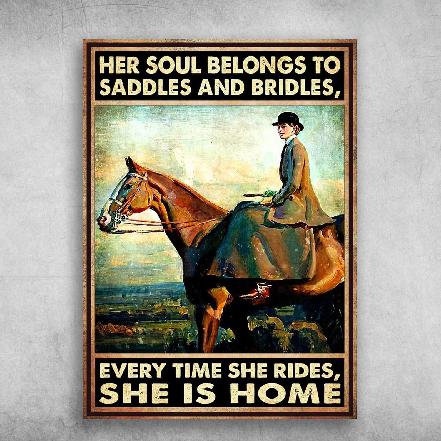 Lady Riding Horse - Her Soul Belongs To, Saddles And Bridles, Every ...