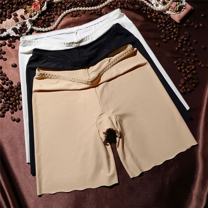 Lady Safety Short Fashion Seamless Safety Shorts Pants Underwear Safety ...