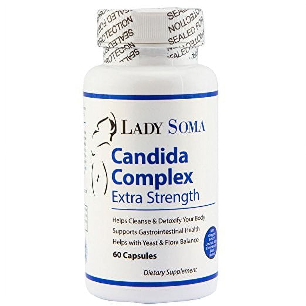 Lady Soma Candida Complex, 60 Capsules, Yeast Infection Support with ...