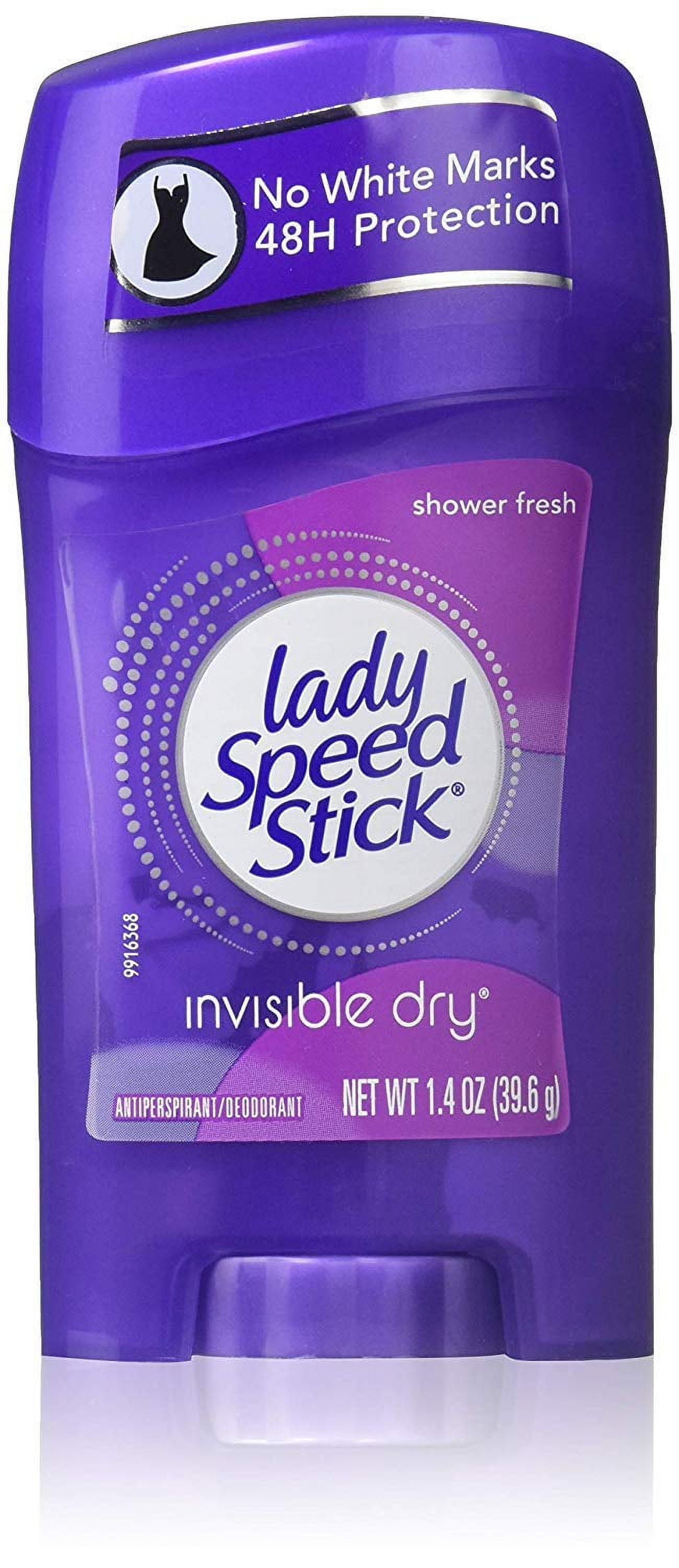 Lady Speed Stick (2-Pack) Shower Fresh Invisible Dry, 1.4 oz. (Set of 2 ...