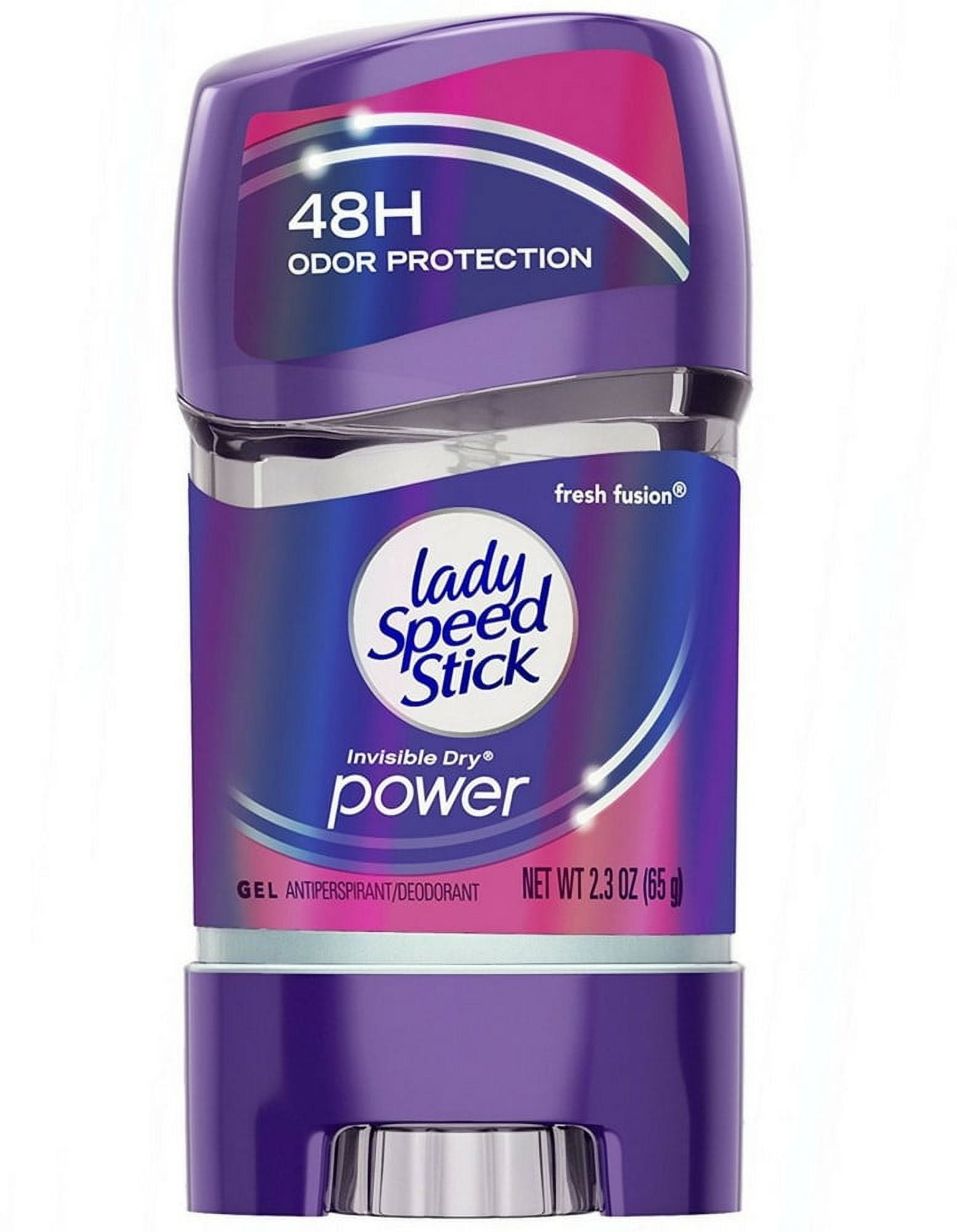 Lady Speed Stick Antiperspirant Gel, 48HR Protection, Fresh Fusion, 2. ...
