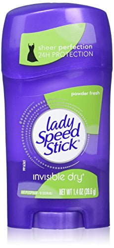 Lady Speed Stick Deodorant 1.4oz Powder Fresh Invisible Dry (6 Pack ...