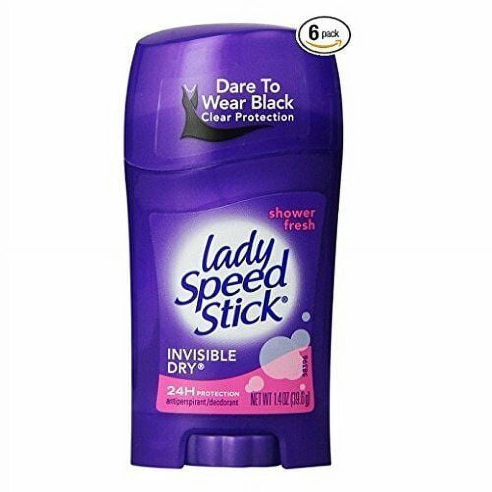 Lady Speed Stick Invisible Dry & Deodorant No white Residue 1.4 oz, 6 ...