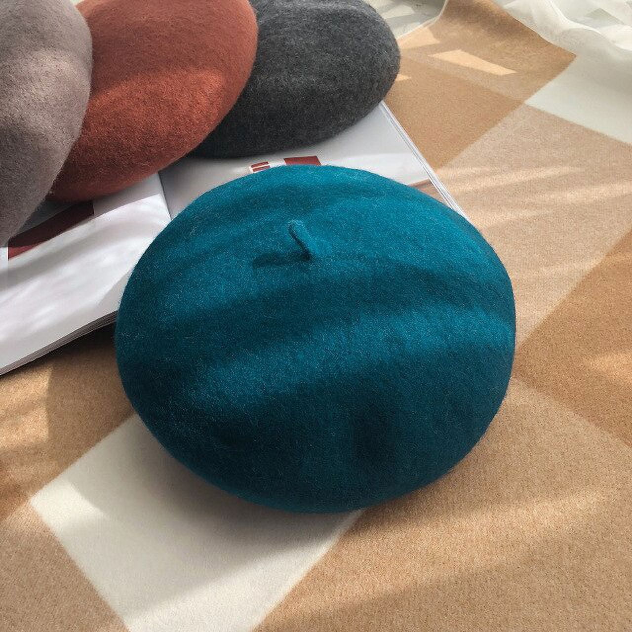 Lady Spring Winter Berets Hat Painter Style Hat Women Wool Vintage ...