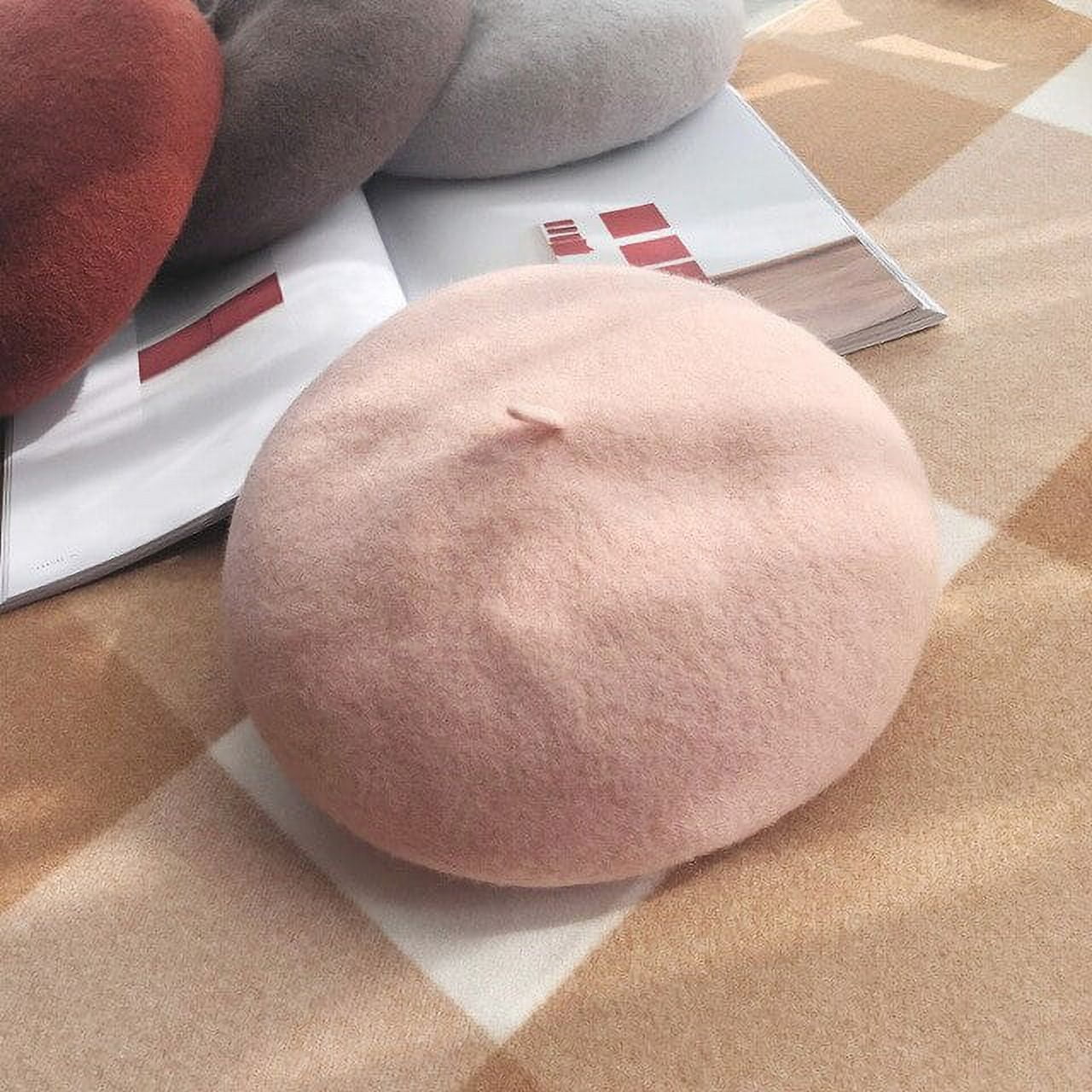 Lady Spring Winter Berets Hat Painter Style Hat Women Wool Vintage ...