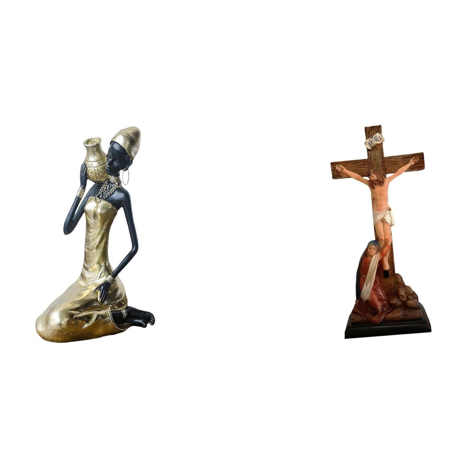 Lady Statue African Tribal Lady Statue Mother Mary Statue Resin ...