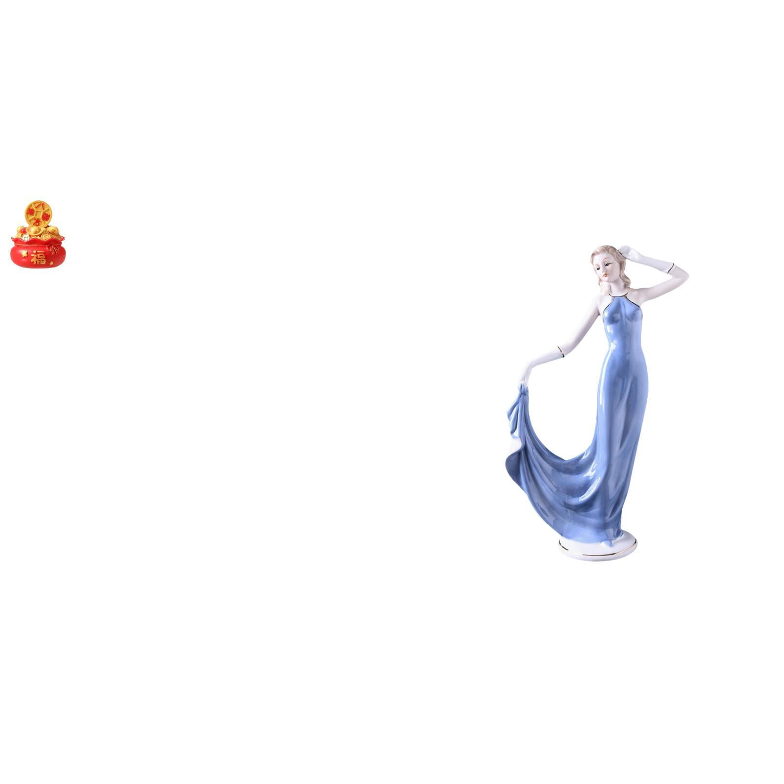 Lady Statue Treasure Basin Ornament Tabletop Sculpture Modern Resin ...