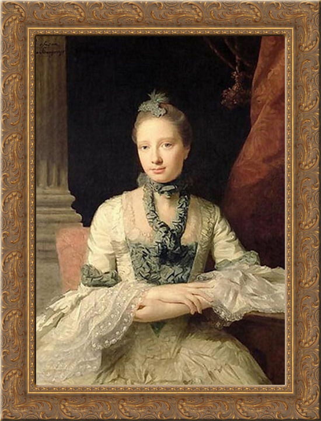 Lady Susan Fox Strangways 20x24 Gold Ornate Wood Framed Canvas Art by ...