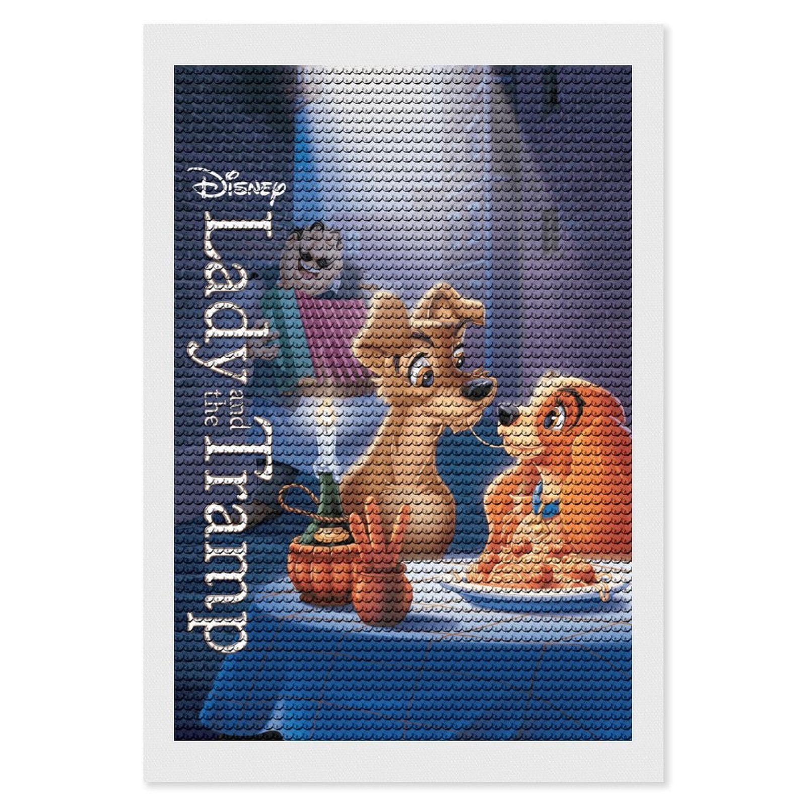 Lady And The Tramp Diamond Art Kits for Adults 5D Diamond Art Kit Paint ...