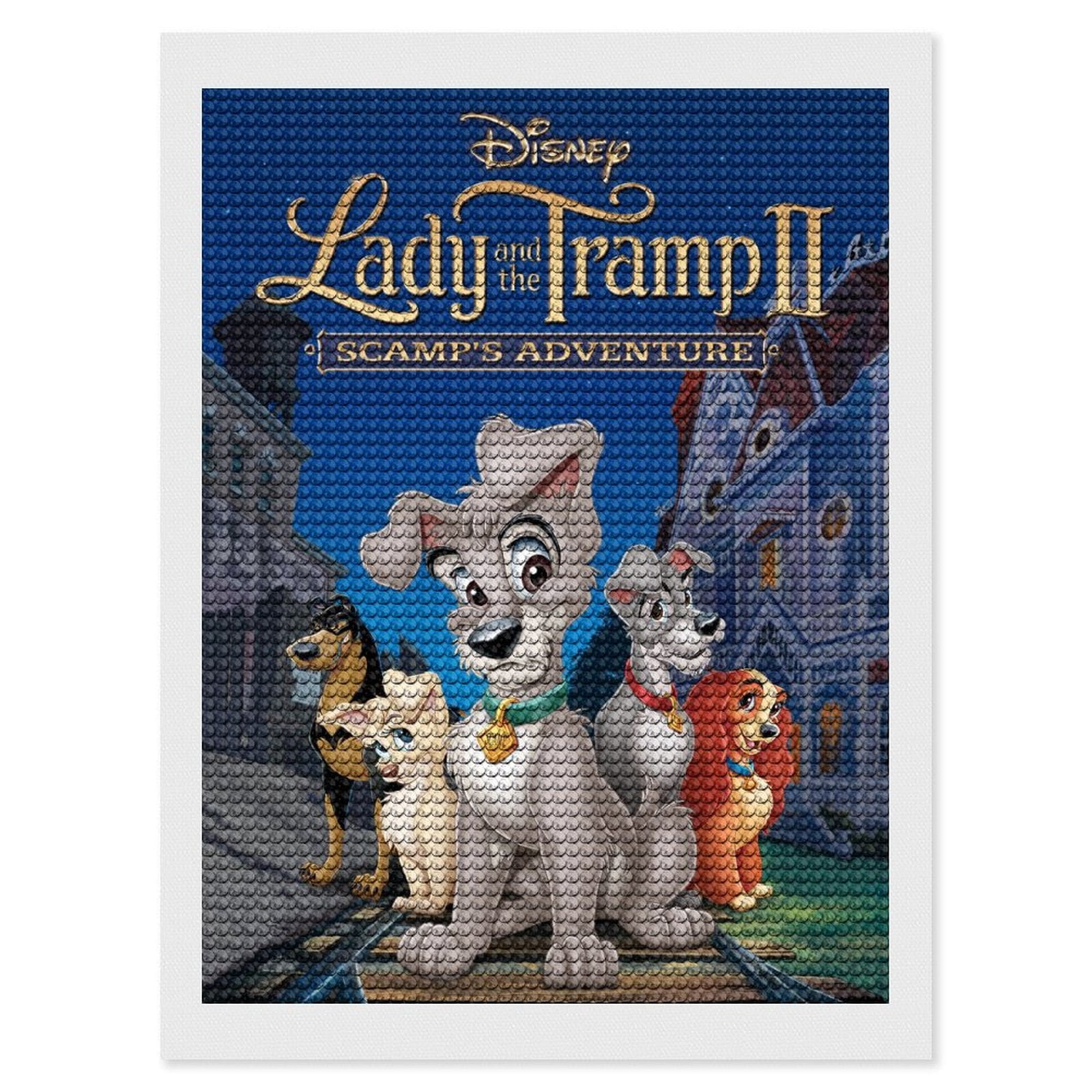 Lady And The Tramp Diamond Art Kits for Adults 5D Diamond Art Kit Paint ...