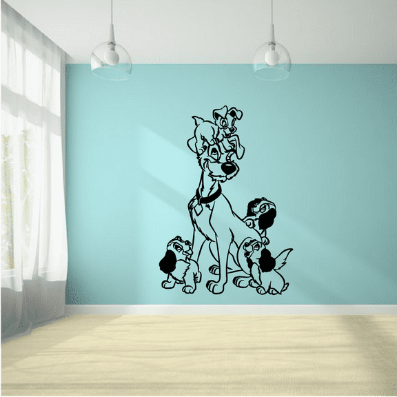 Disney Cartoon Character Mushu Dragon Holding Drum Wall Sticker Design ...