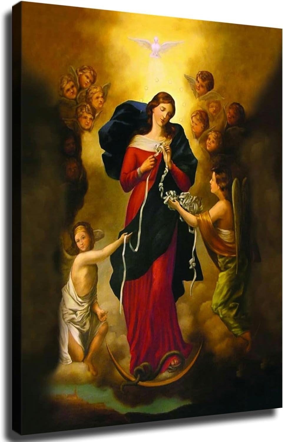 Our Lady Undoer of Knots Poster Canvas Picture Printing Wall Art ...