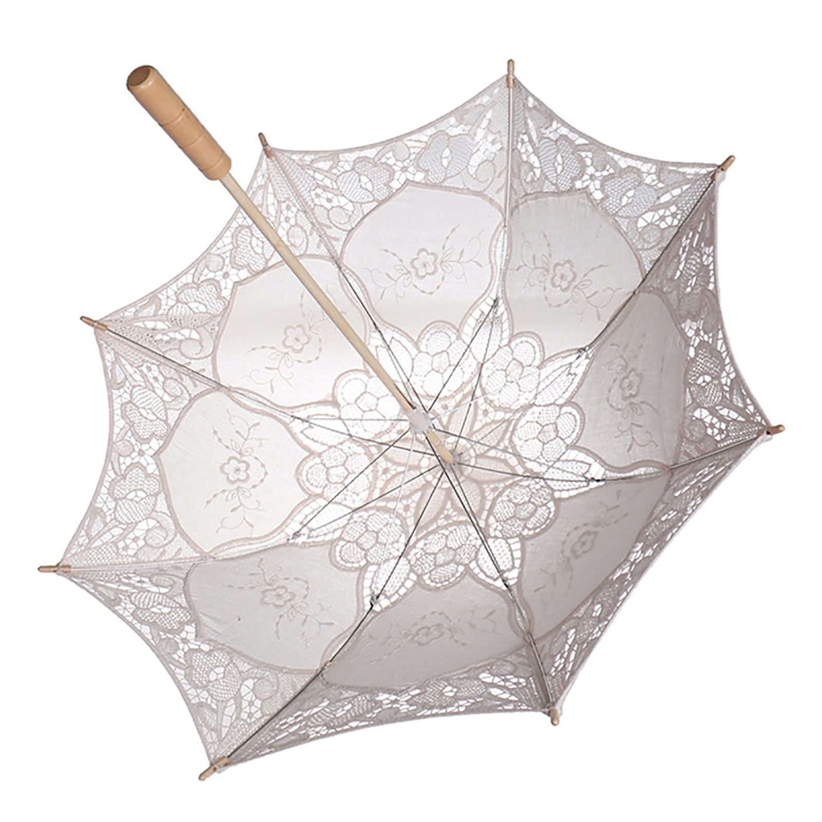 Lady Wedding Lace Umbrella Parasol Sun Umbrellas Party Bridal Photo ...