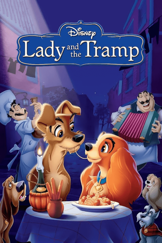 Lady and the Tramp 1955 Movie Poster 24x36 - Disney Animated Classic ...