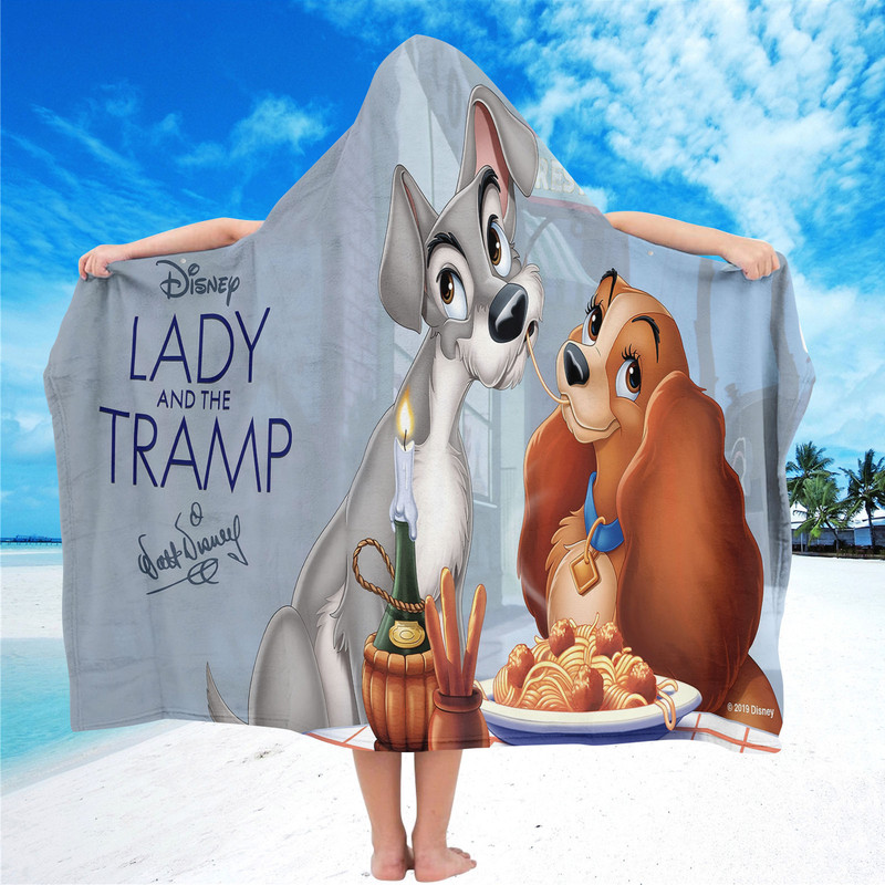 Lady and the Tramp Gifts Beach Towel for Women Girl Or Boys Birthday ...