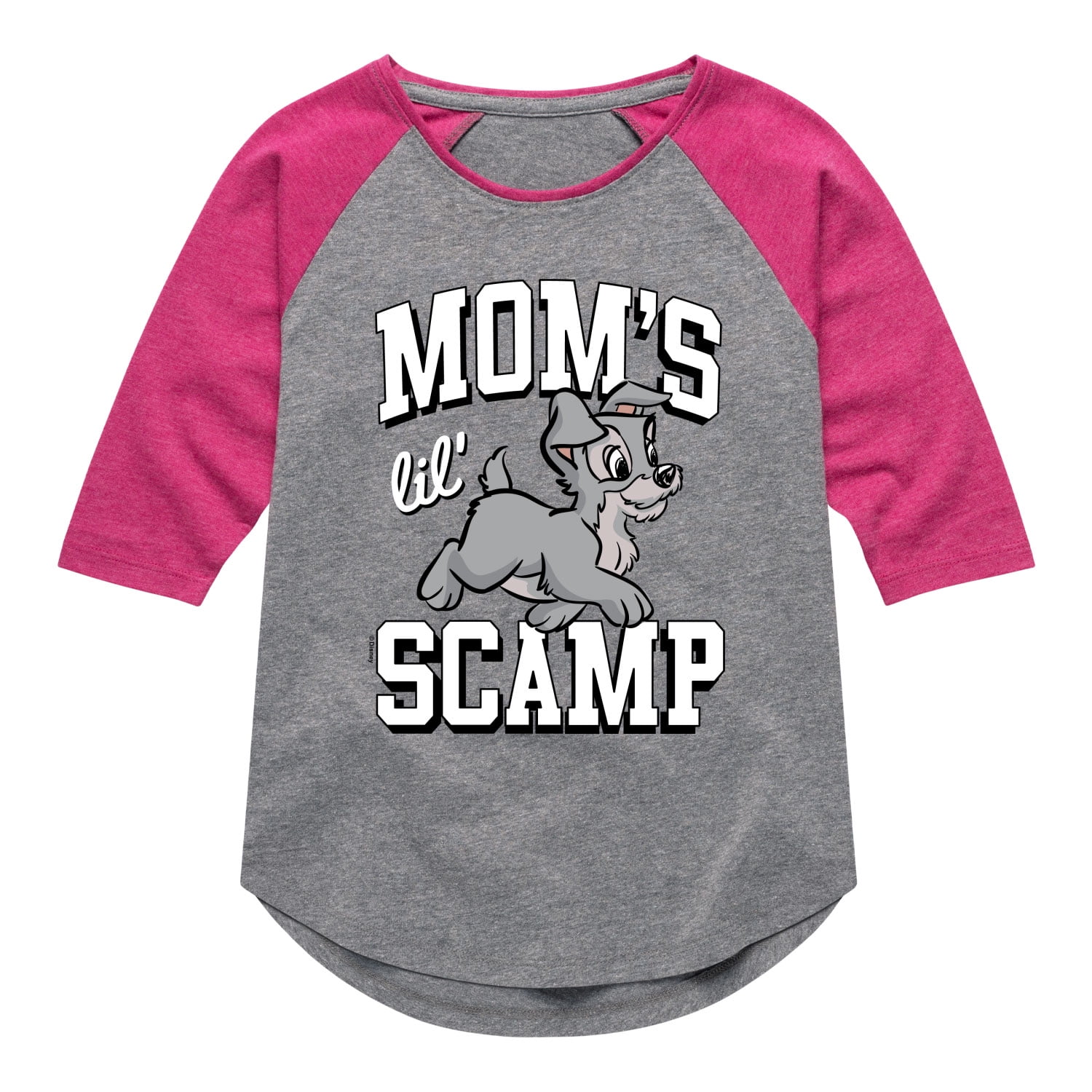 Lady and the Tramp - Moms Lil Scamp - Toddler And Youth Girls Raglan ...