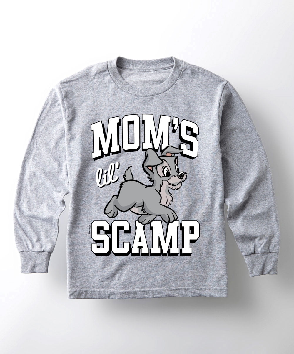 Lady and the Tramp - Moms Lil Scamp - Toddler And Youth Long Sleeve ...