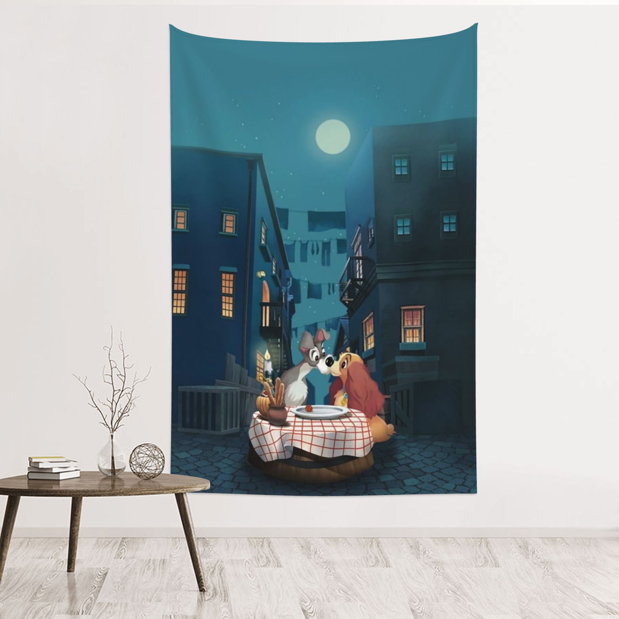 Lady and the Tramp Tapestry for Men, Boys Bedroom Living Room Dorm Wall ...