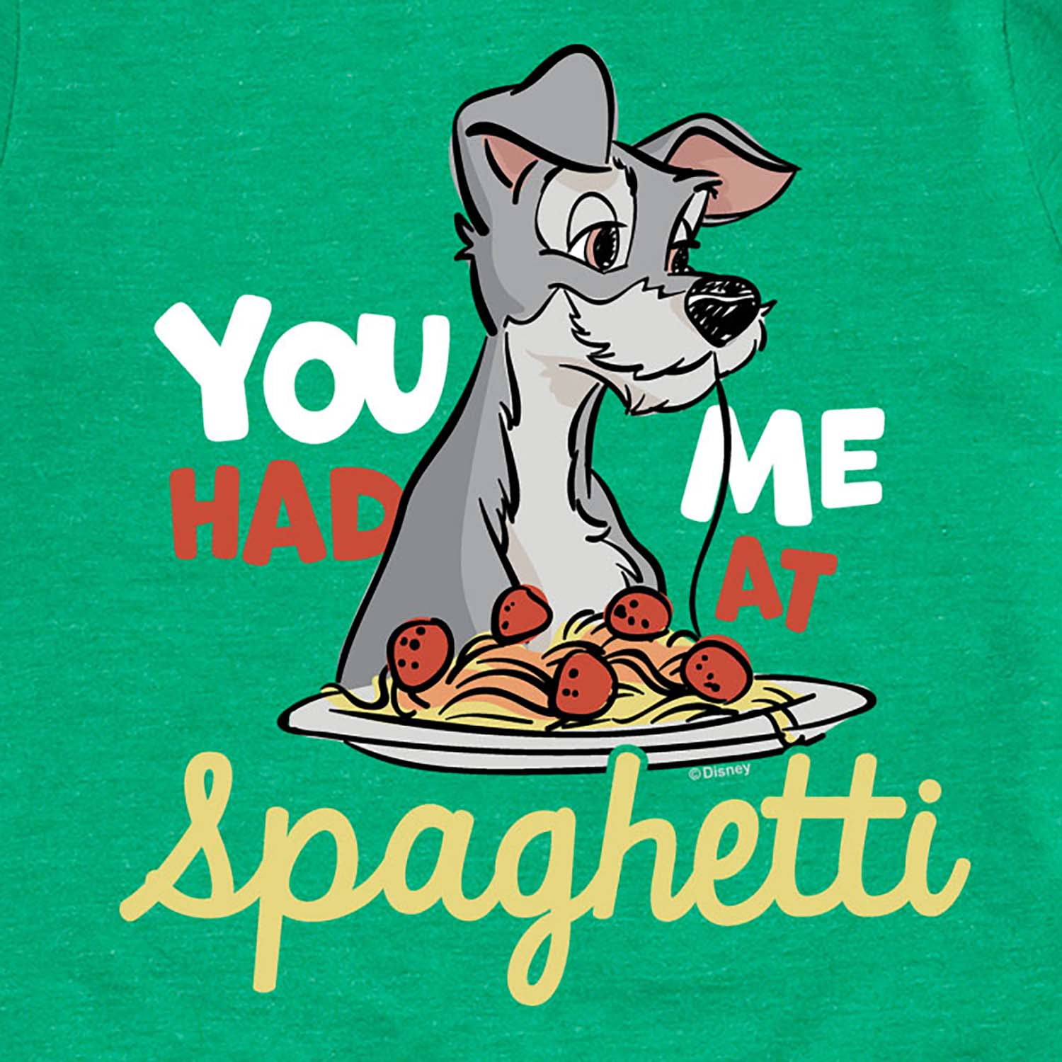 Lady and the Tramp - You Had Me At Spaghetti - Toddler And Youth Short ...