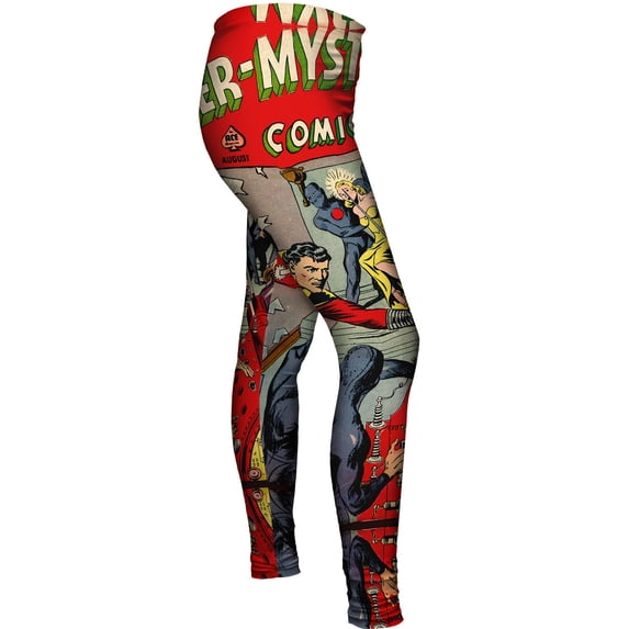 Lady in Distress Comic Retro Leggings - Walmart.com