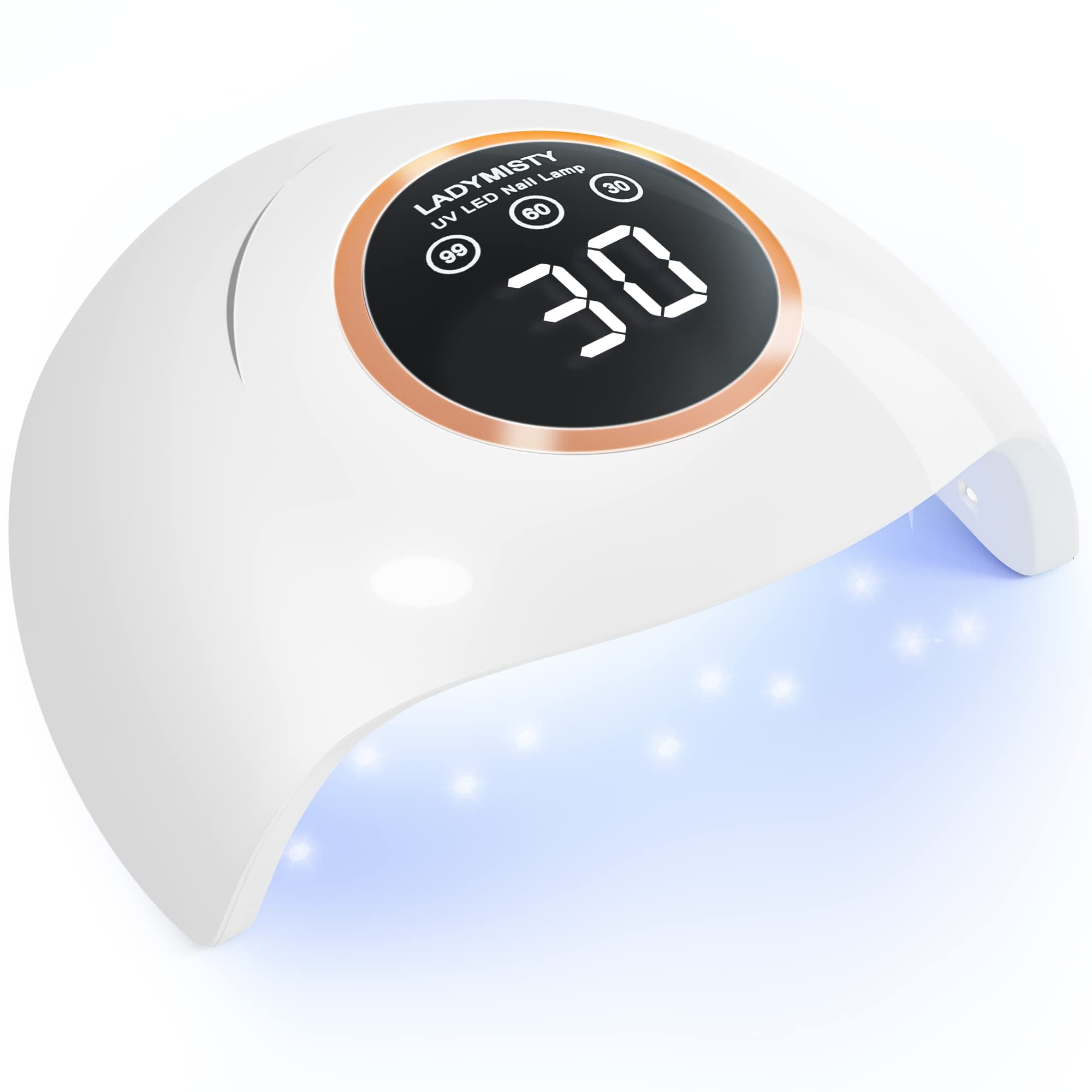 LadyMisty 72W UV LED Nail Lamp Light Dryer for Nails Gel Polish with 18 ...