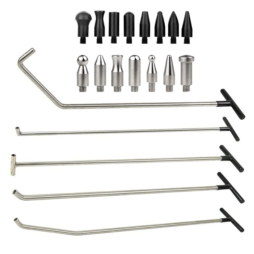 LadyRosian Paintless Dent Repair Tools 5 Pieces of Dent Removal Rods ...