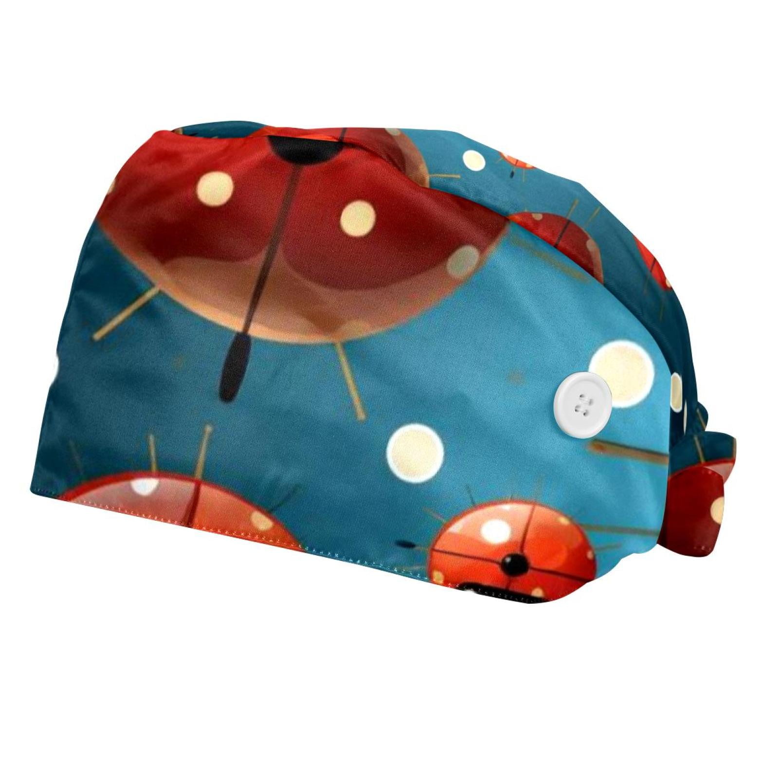 Ladybird Adjustable Working Caps, Working Caps for Women Men,2 Packs ...