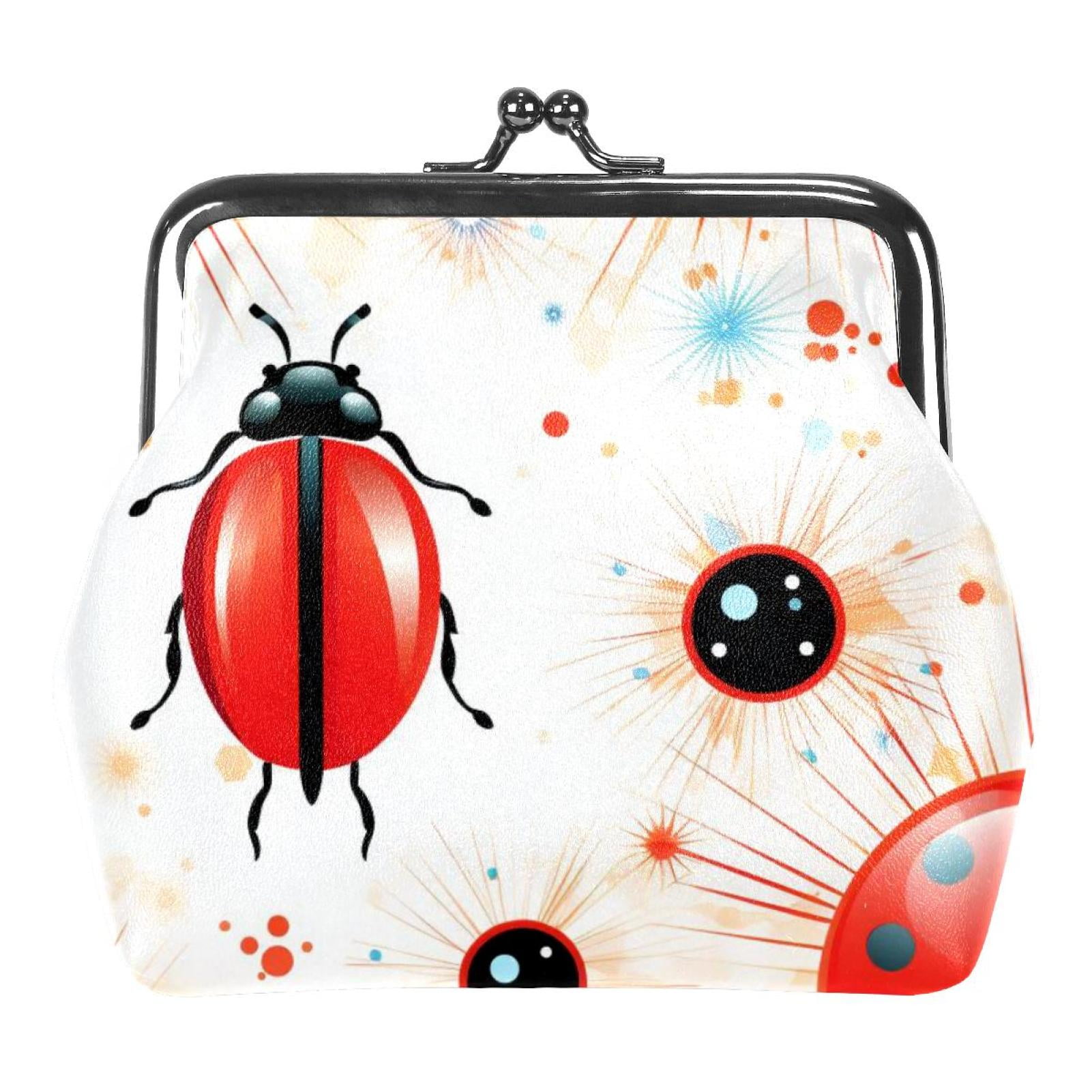 Ladybird Coin Purse, Kiss Lock Coin Purse, Large Capacity Coin Pouch ...