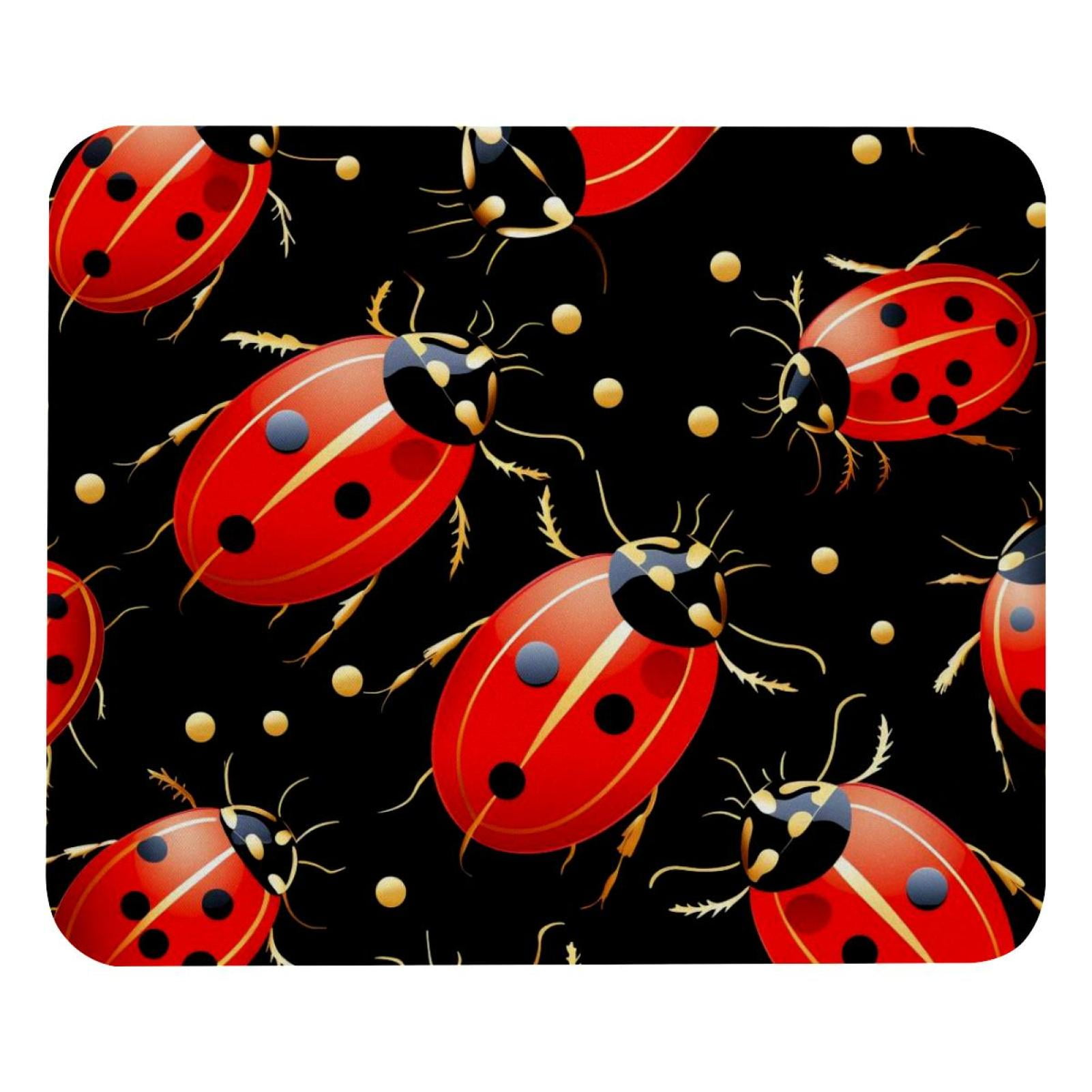 Ladybird Desk Pad Mouse Mat Desk Mat - Square 8.3x9.8 Inch Non-Slip ...