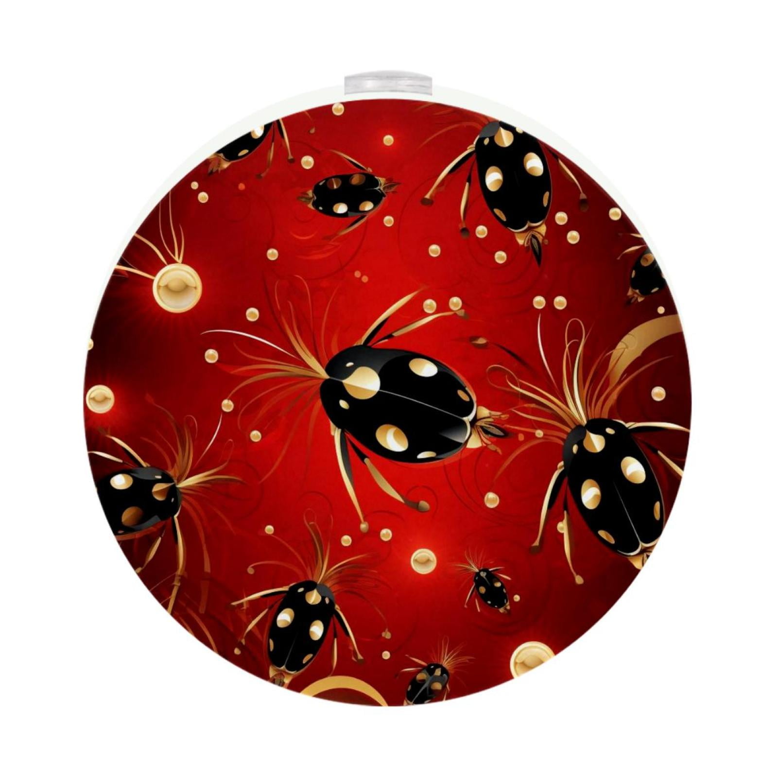 Ladybird LED Round Night Light-2PCS: Bright and Compact Plug-in ...