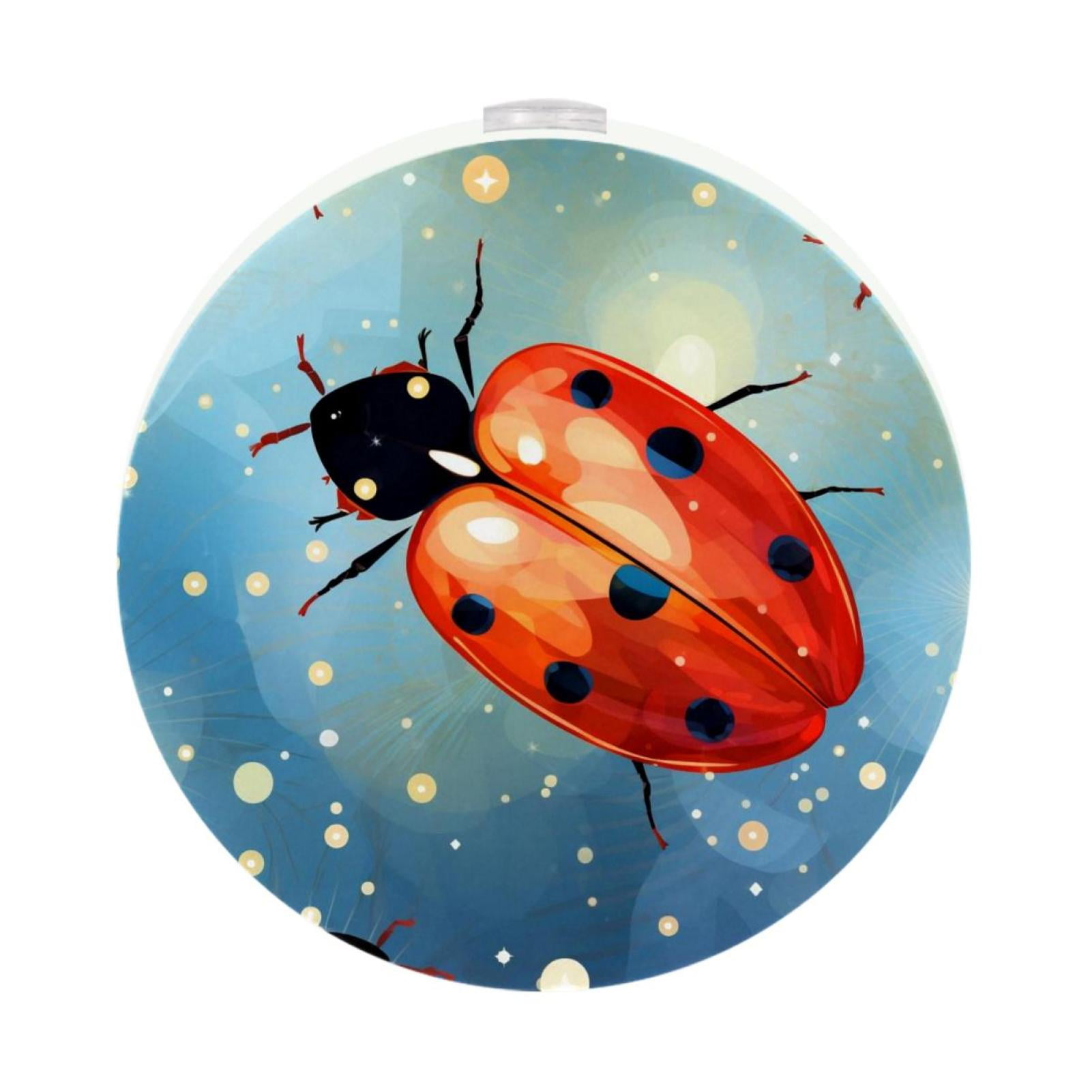 Ladybird LED Round Night Light-2PCS: Compact and Energy-Efficient ...